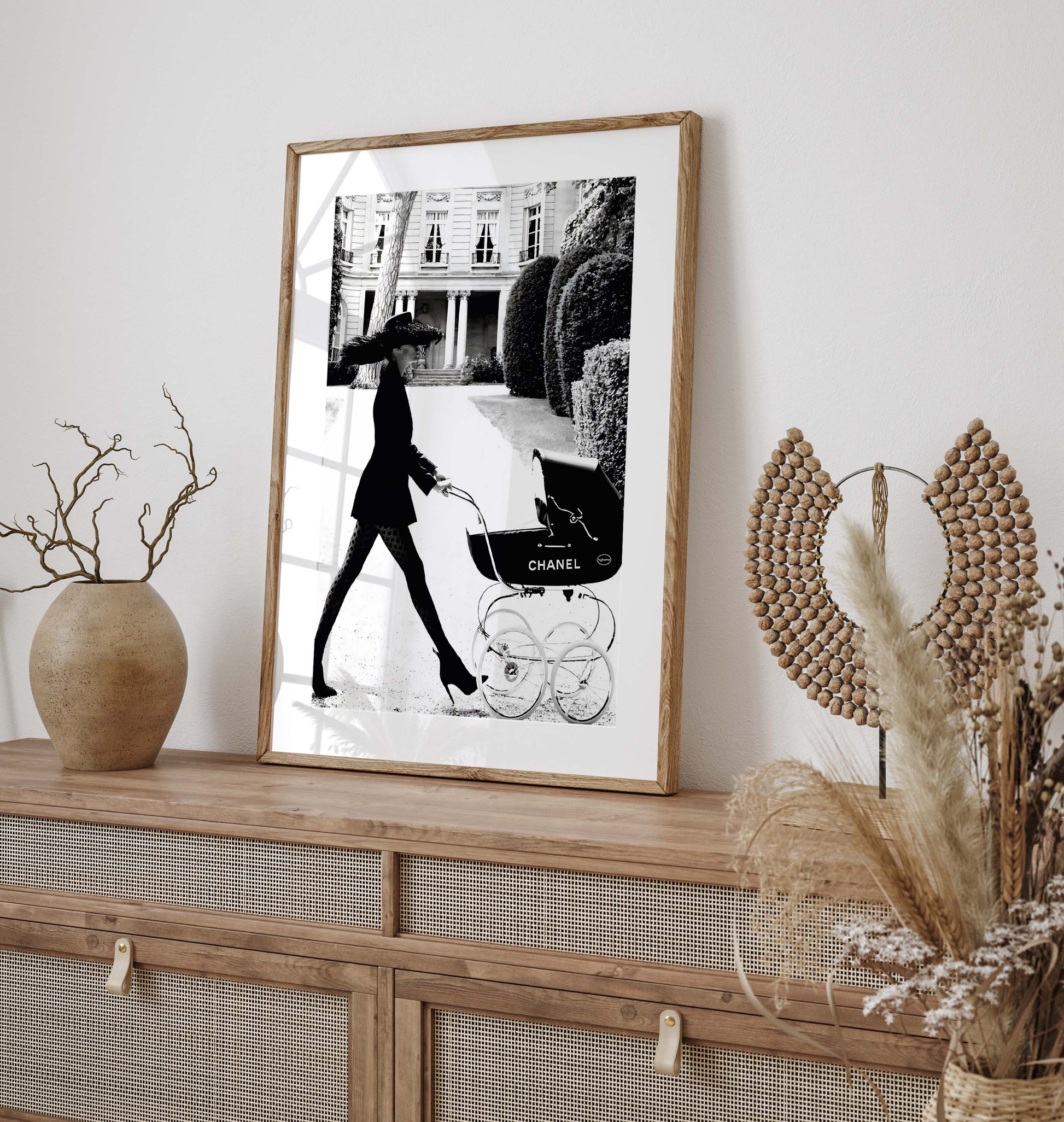 Chanel Stroller Mom Poster, XL Art & Digital Download – Arteve Gallery