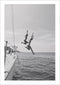 Yacht Summer ocean Jump Poster